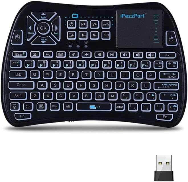 Compact Handheld Wireless Keyboard and Touchpad – AMP